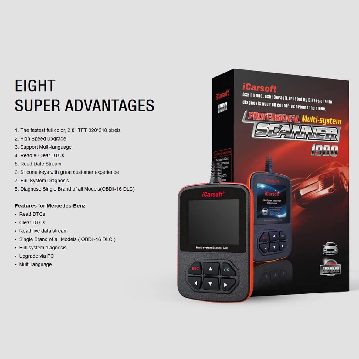 ICarsoft I980 OBD2 – Test et avis | Le Meilleur Avis