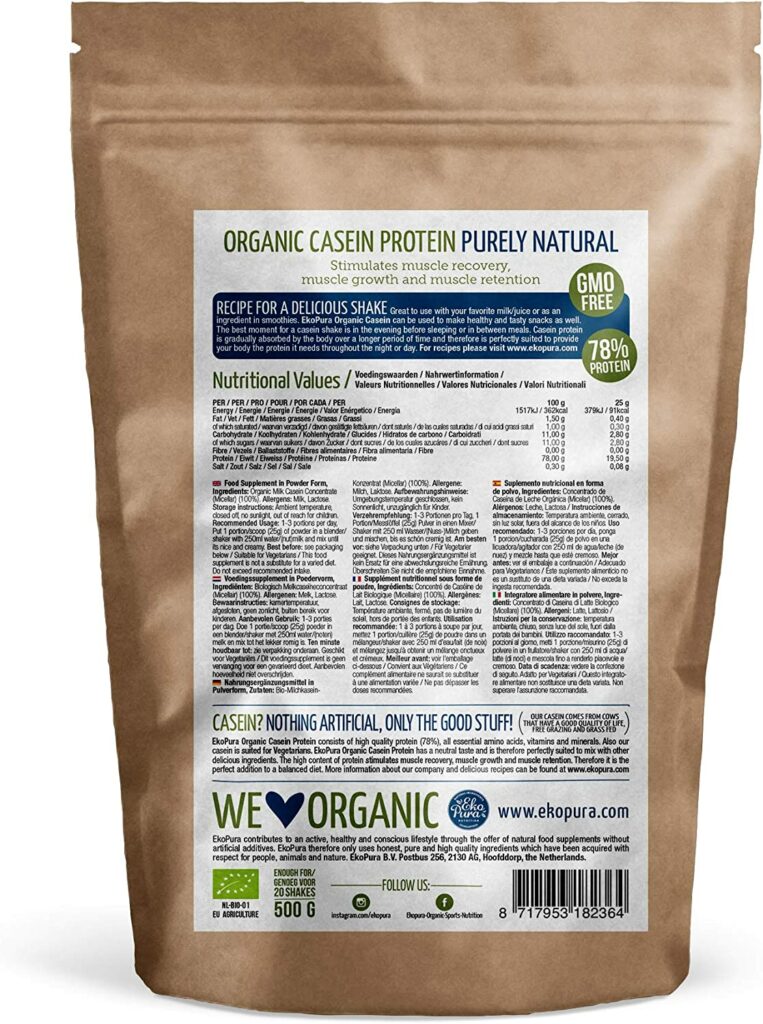 Organic Casein Protein – Test et avis | Le Meilleur Avis